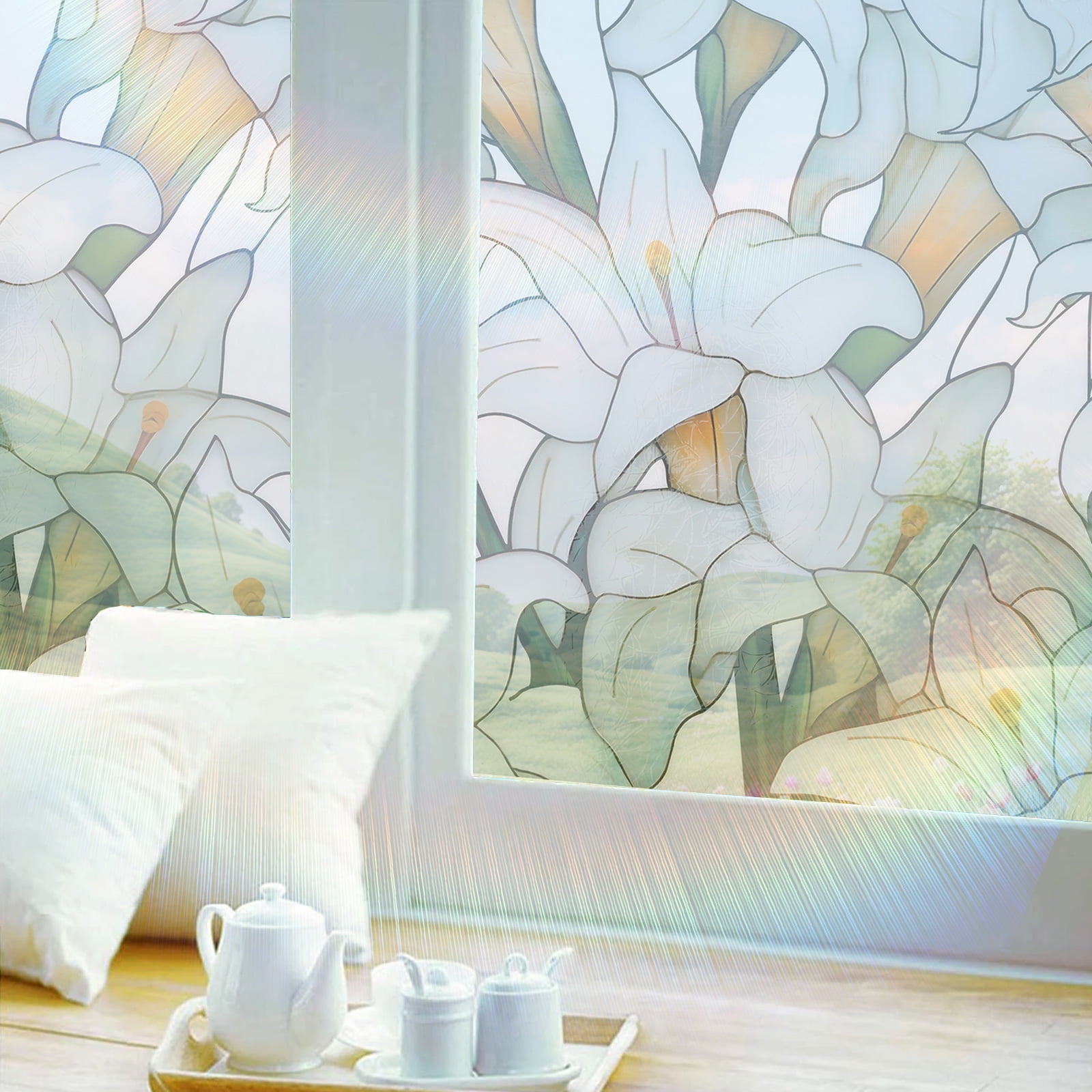 Static Cling Window Film Decorative Window Privacy Film Non Adhesive ...