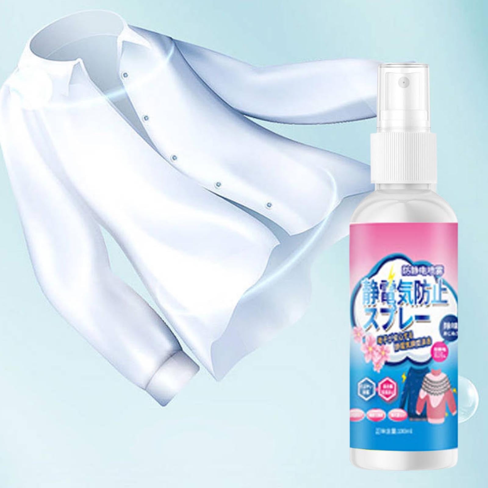 Static Electricity Remover Spray, Anti-Static Fabric Spray, Long ...