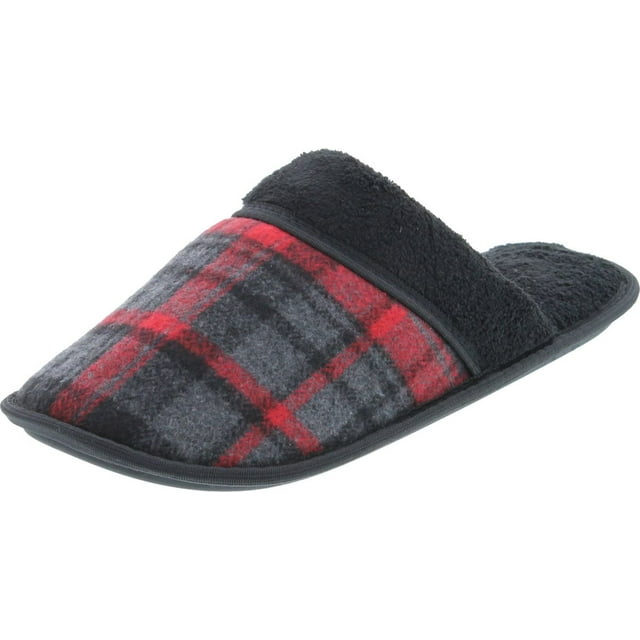 Static Footwear Mens Plaid Flannel Slippers - Walmart.com