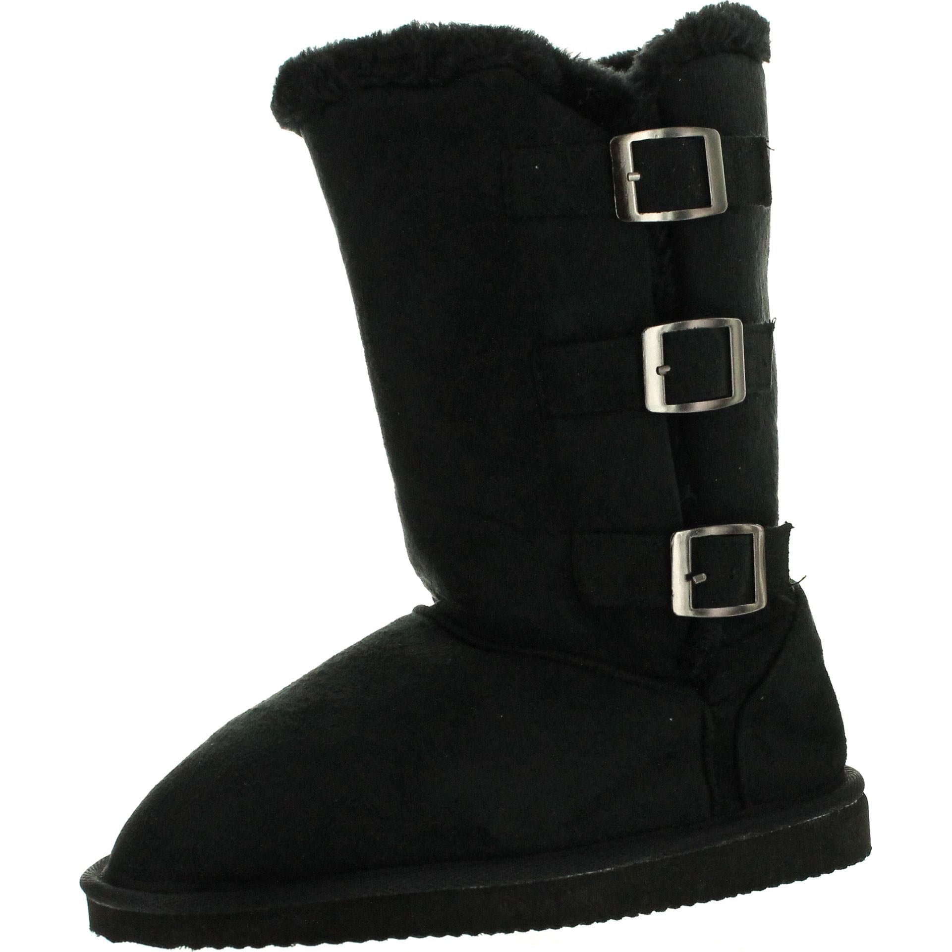 Static Footwear Womens Microsuede 10" Winter Boots With Buckle Detail ...