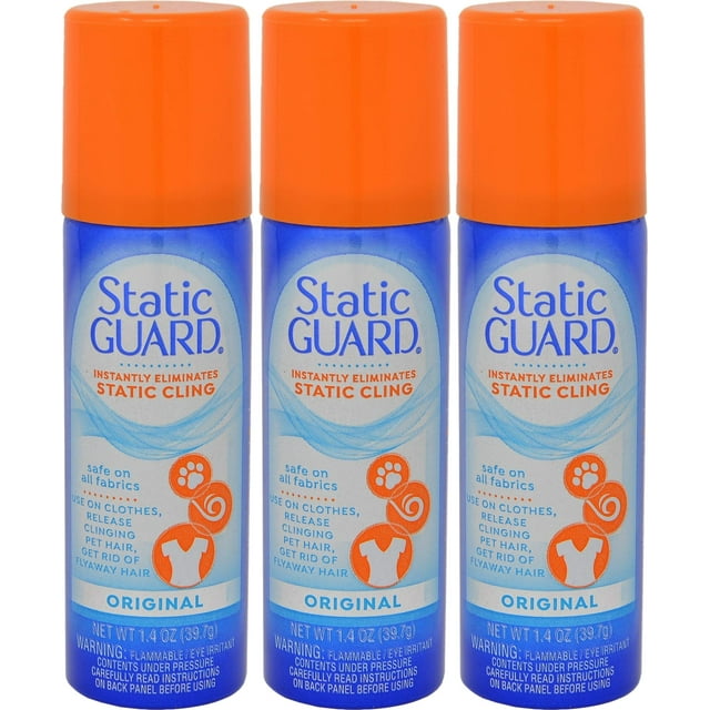 Static Guard Fabric Spray, Original Sent, 1.4 Ounce Can - Walmart.com