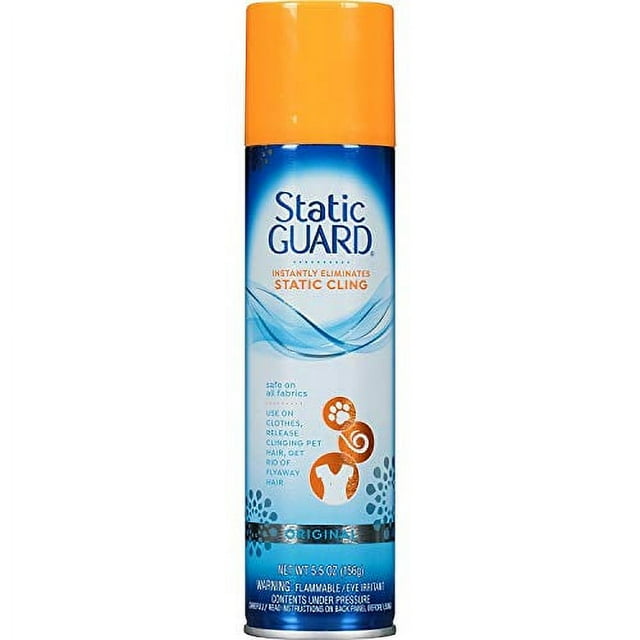 Static Guard Fabric Clothes Static Cling Spray, 5.5 oz (Pack of 6 ...