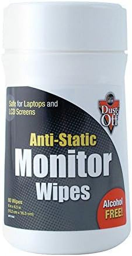 Static Monitor Wipes 80 Ct Supplies Canister Classroom Technology ...