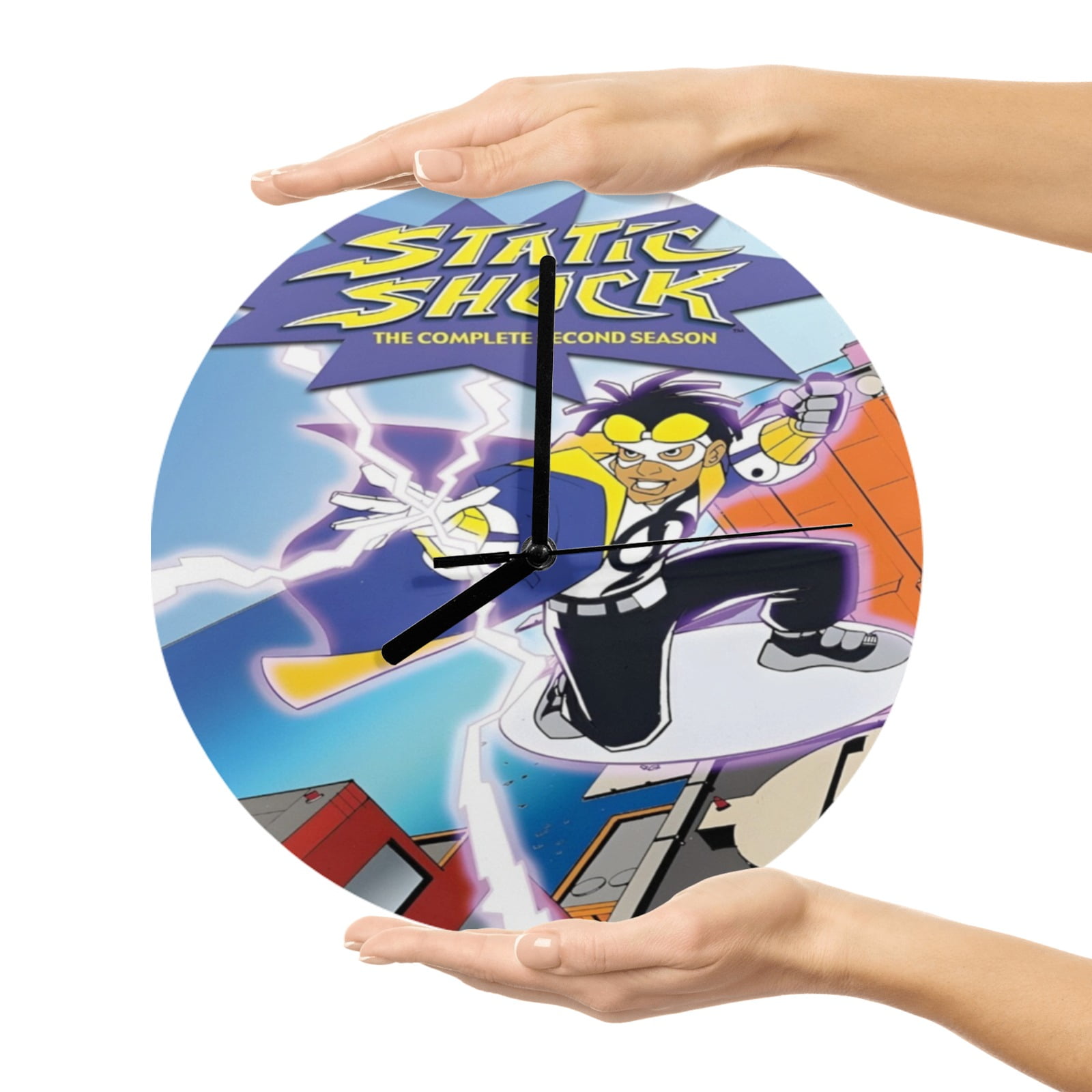 Static Shock MDF Wall Clock（11.6"） - Walmart.com