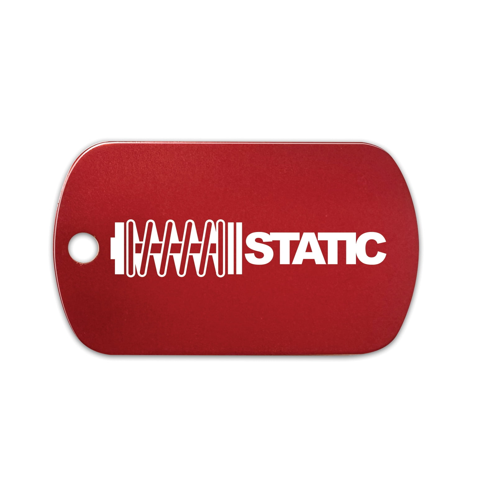 Static V2 GI Dog Tag Aluminum Keychain no air bags lowered jdm ...