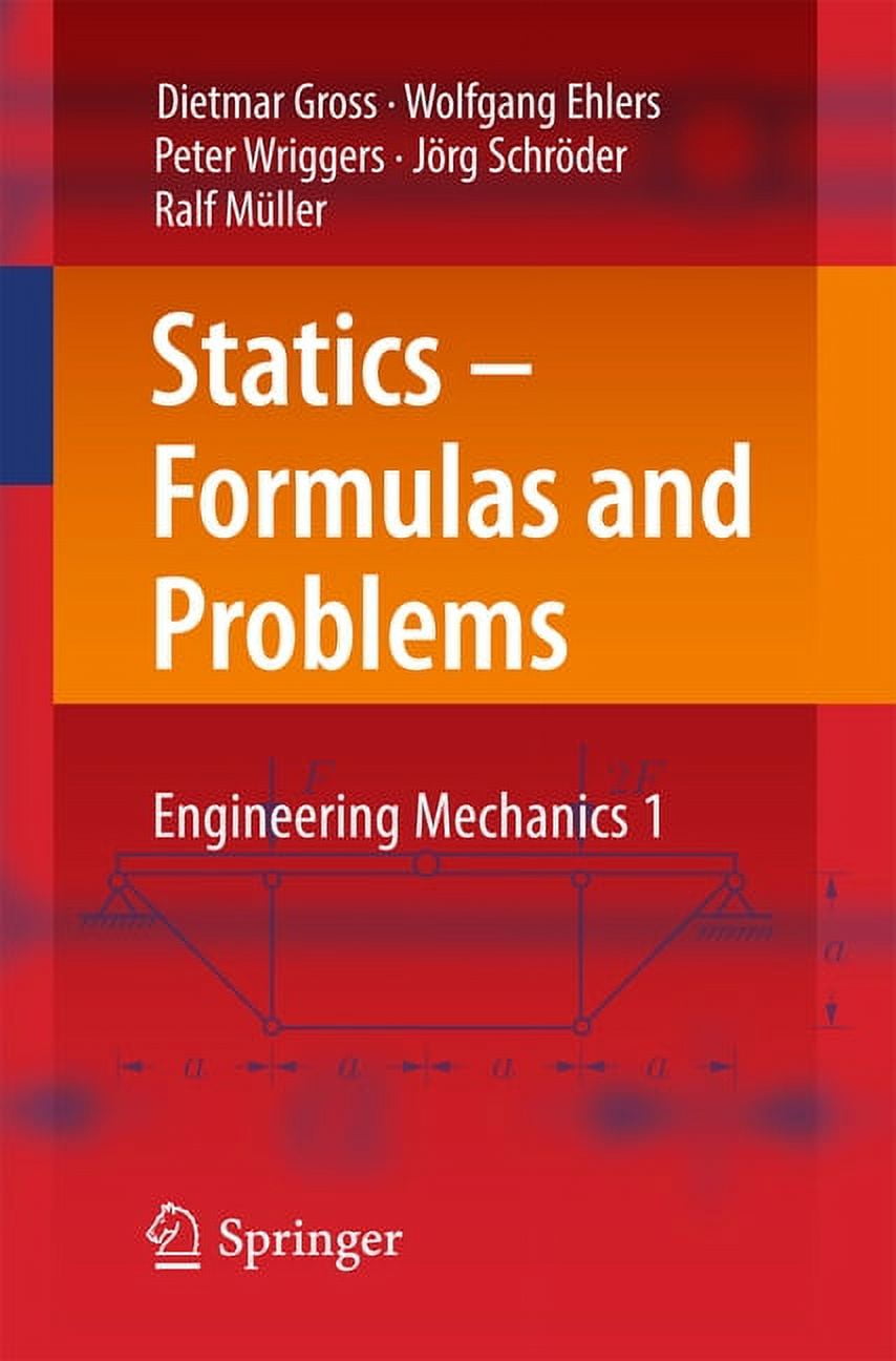 Statics - Formulas and Problems: Engineering Mechanics 1, (Paperback ...