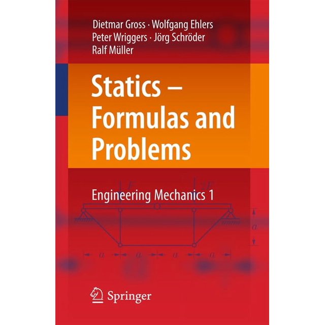 Statics - Formulas and Problems: Engineering Mechanics 1 (Paperback ...