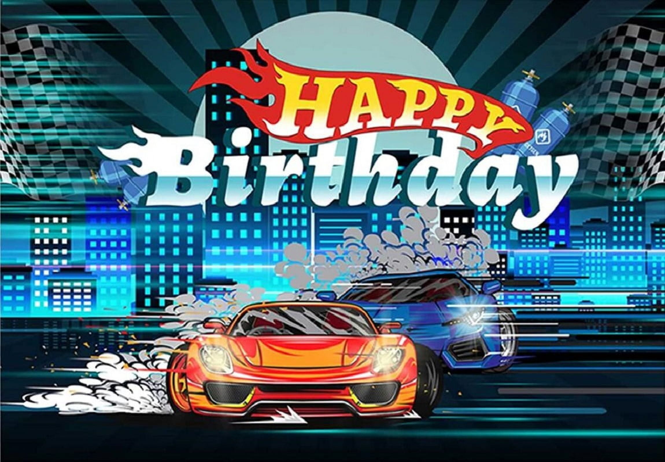 Station Vintage Car Background Custom Birthday Backdrop ration ...