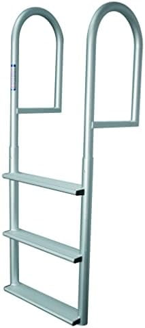 Stationary Dock Ladder – 3-Step Aluminum Dock Ladder with Extra-Wide 4 ...