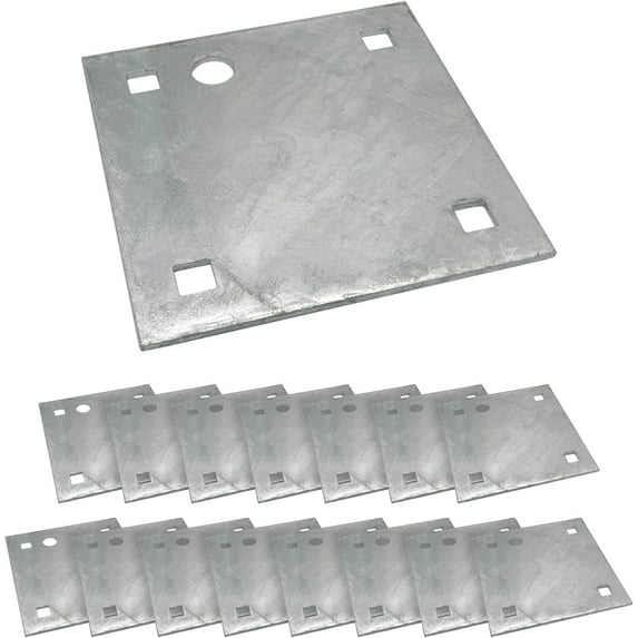 Stationary & Floating Dock Backer Plates, 5" x 5" - 7/16" Holes - Heavy ...