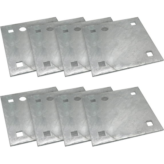 Stationary & Floating Dock Backer Plates, 5" x 5" - 7/16" Holes - Heavy ...
