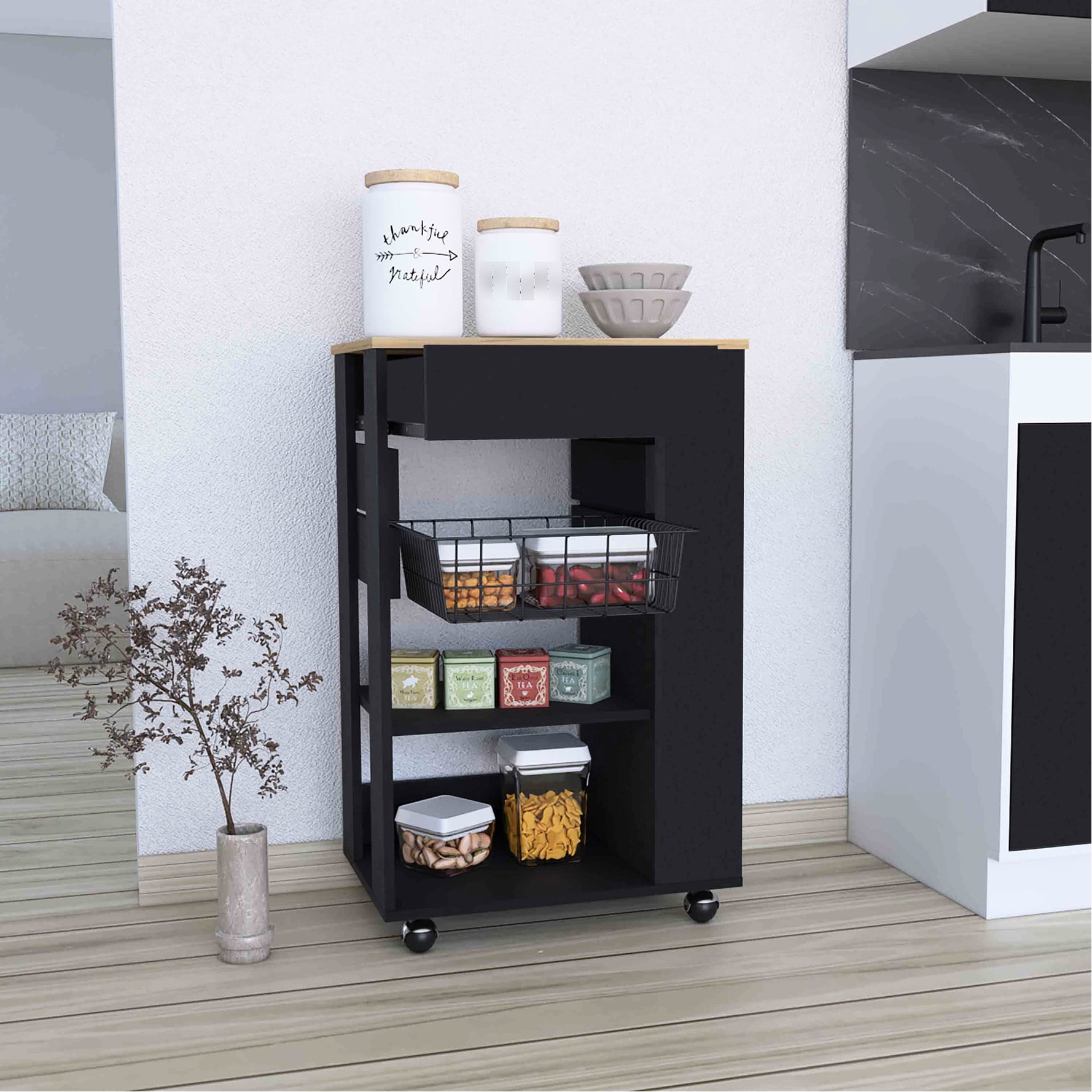 Stationary Kitchen Island / Rectangular Shape, Particle Board Material ...