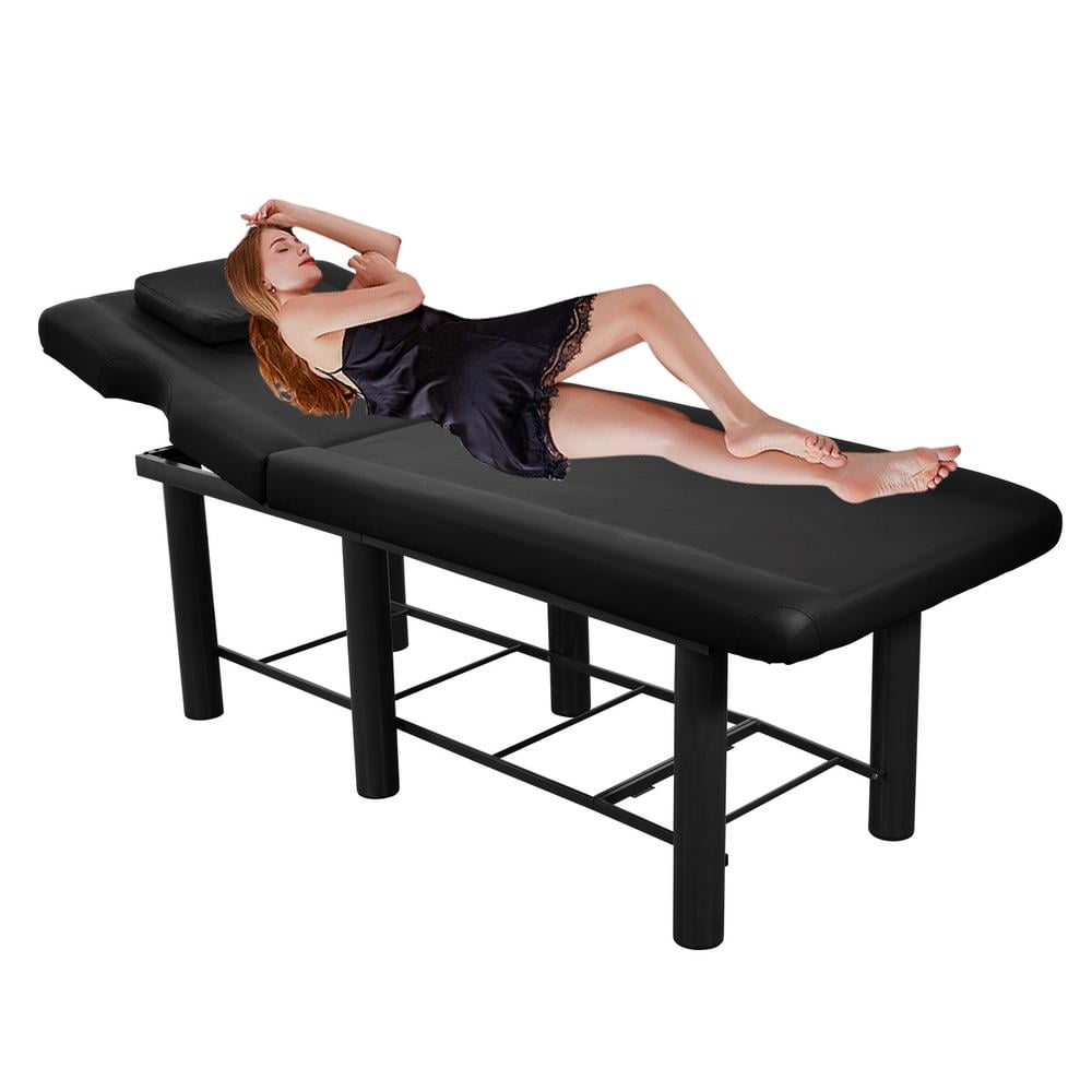 Stationary Massage Table Spa Table with Adjustable Backrest Heavy Duty ...