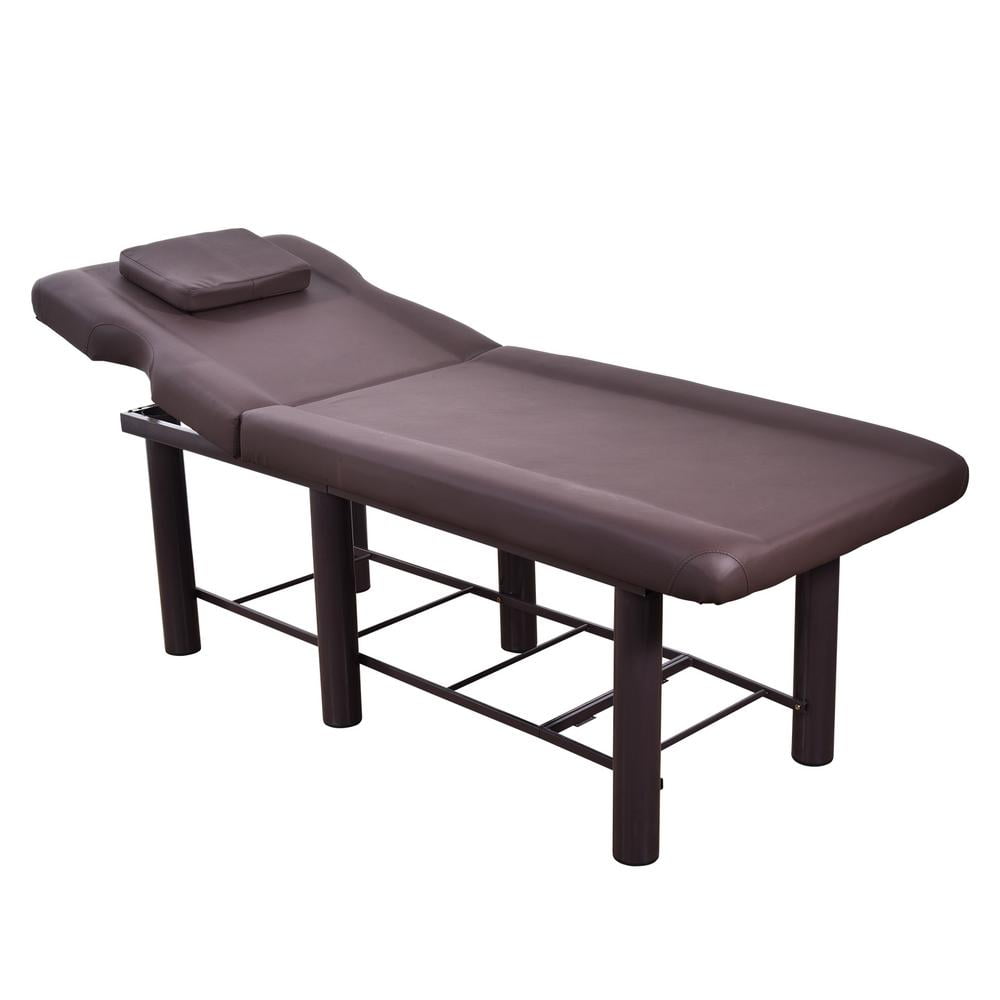 Stationary Massage Table Spa Table with Adjustable Backrest Heavy Duty ...