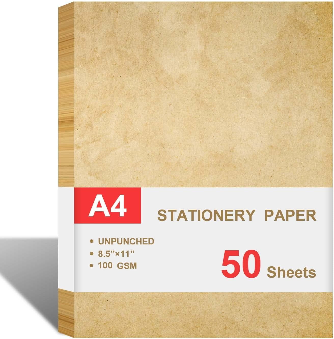 Stationary Paper for Writing Letters - Vintage Antique Letterhead Paper ...