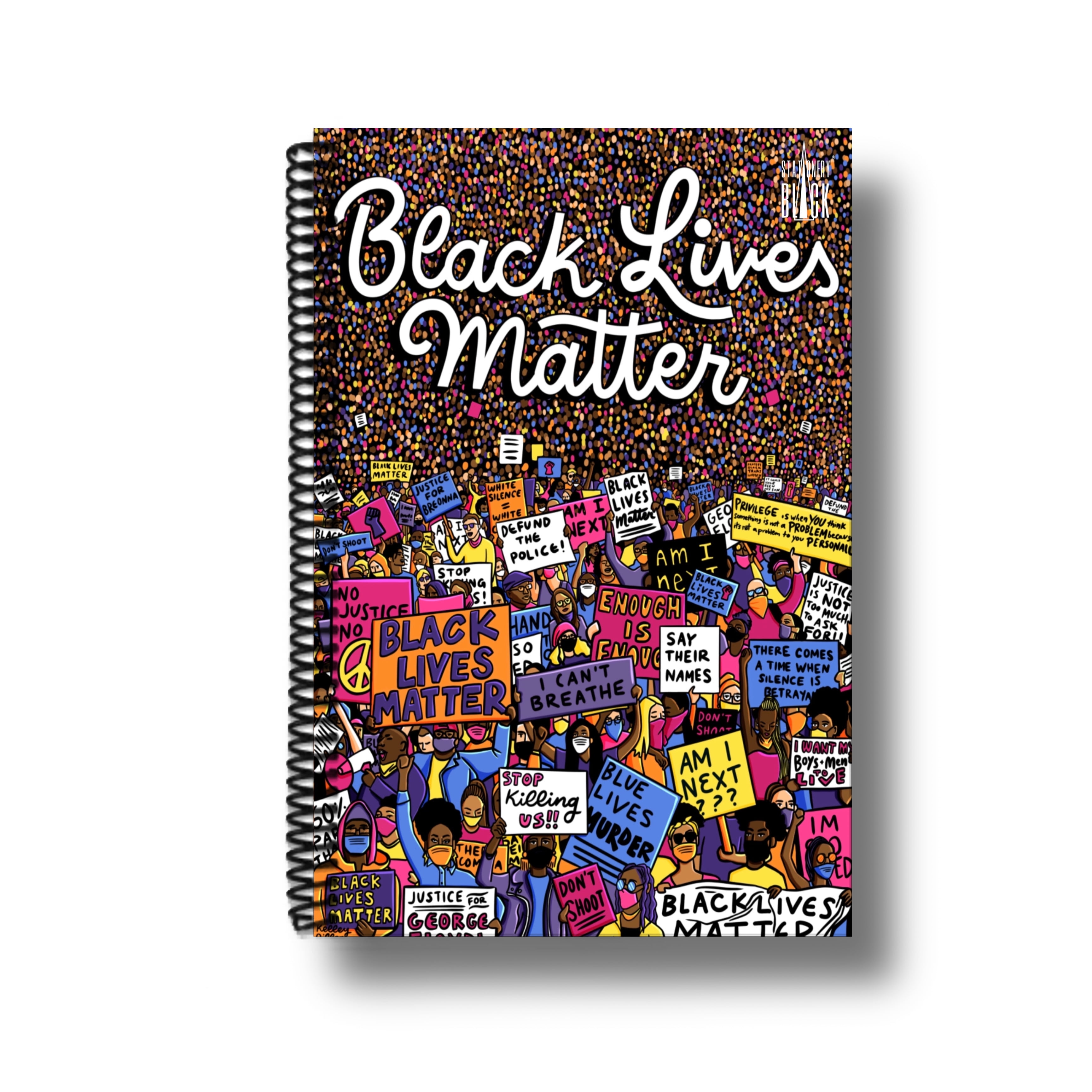 Stationery Black Notebook #3 , Soft Touch Cover, 7 x 9, 120 sheets ...