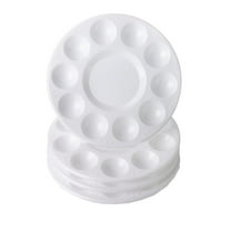 Wovilon Plates 6Pcs Paint Tray Palettes 10Pcs Brush Paint Palettes For ...