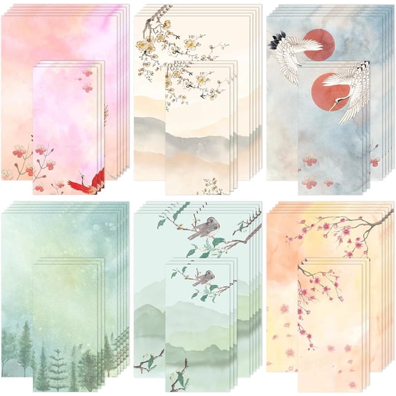 Stationery Letter Set with Envelopes - 30 Writing Papers + 18 Envelopes ...
