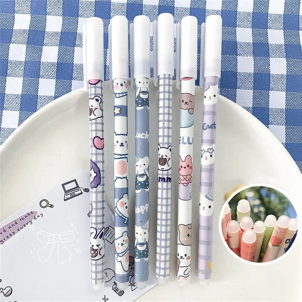 Stationery Office Accessories Washable Handle Press Pen Cartoons 0.5mm ...