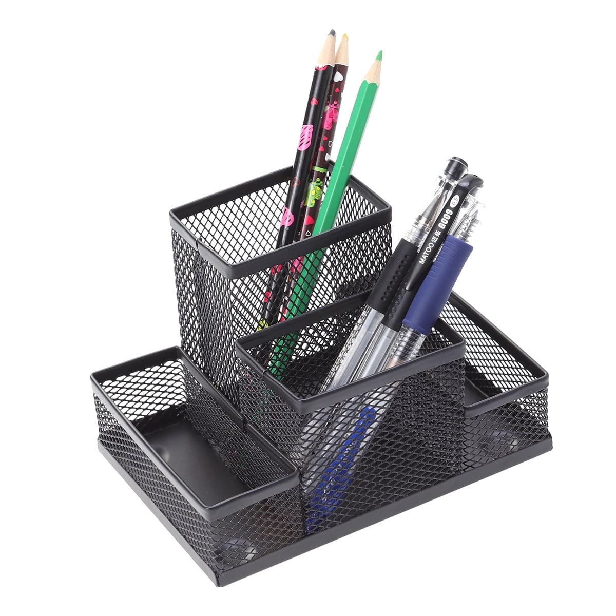 Pen Holder Sundries Container Metal Mesh Pen Container Stationery ...