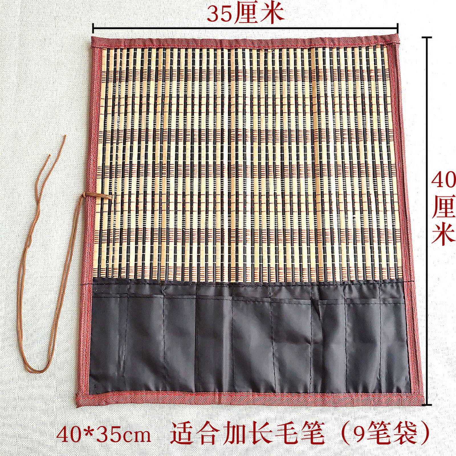 Stationery Pencil Roll Bag Calligraphy Brush Pen Roll Wrap Calligraphy ...