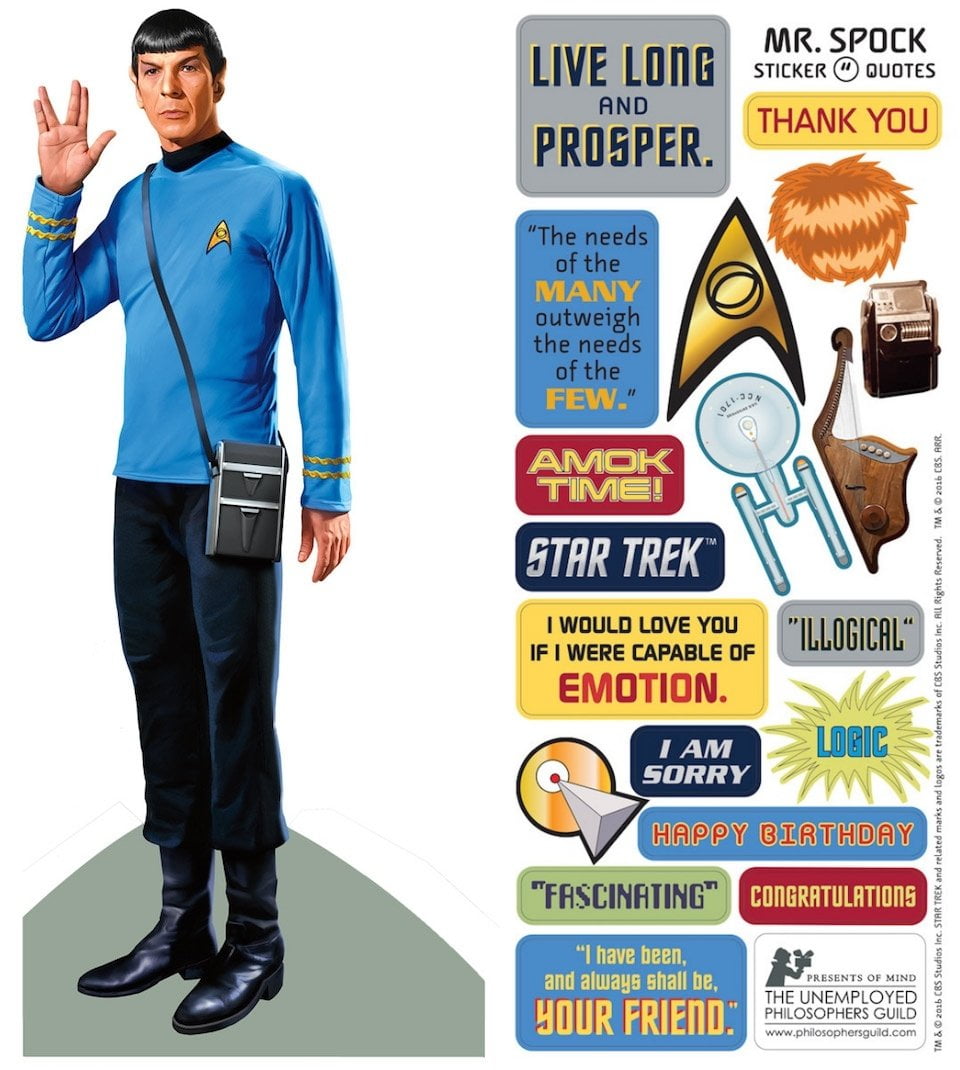 Stationery - Spock - Card and Sticker Sheet New 4580 - Walmart.com