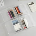 Stationery Storage Box, Large Capacity Transparent Container for ...