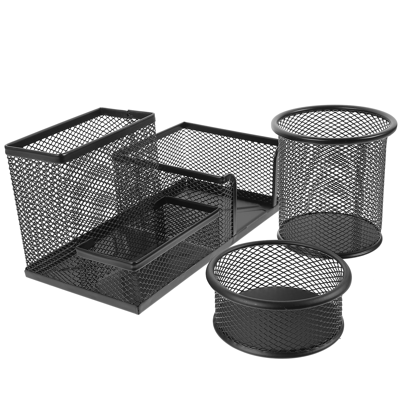 Stationery Storage Box Pen Cups Marker Organizer for Desk Make Brush ...