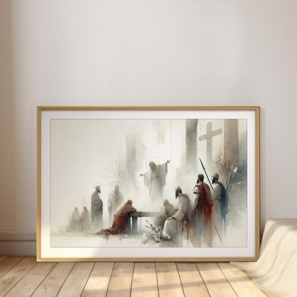 Stations Of The Cross Print: Jesus Condemned, Religious Wall Art ...