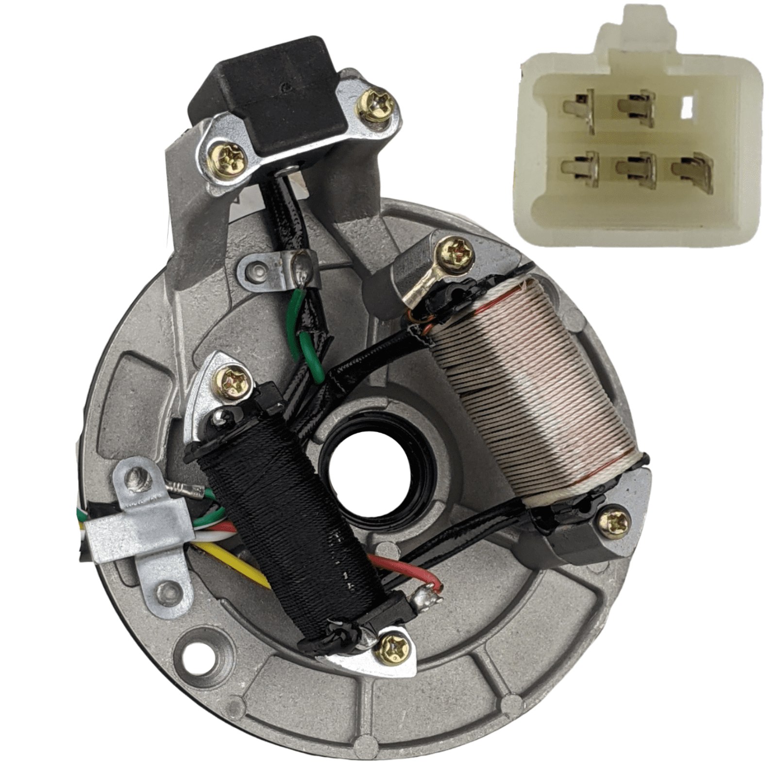 Stator Magneto - 2 Coil - 5 Wire for Apollo Dirt Bike Pit Bike DB 007 ...