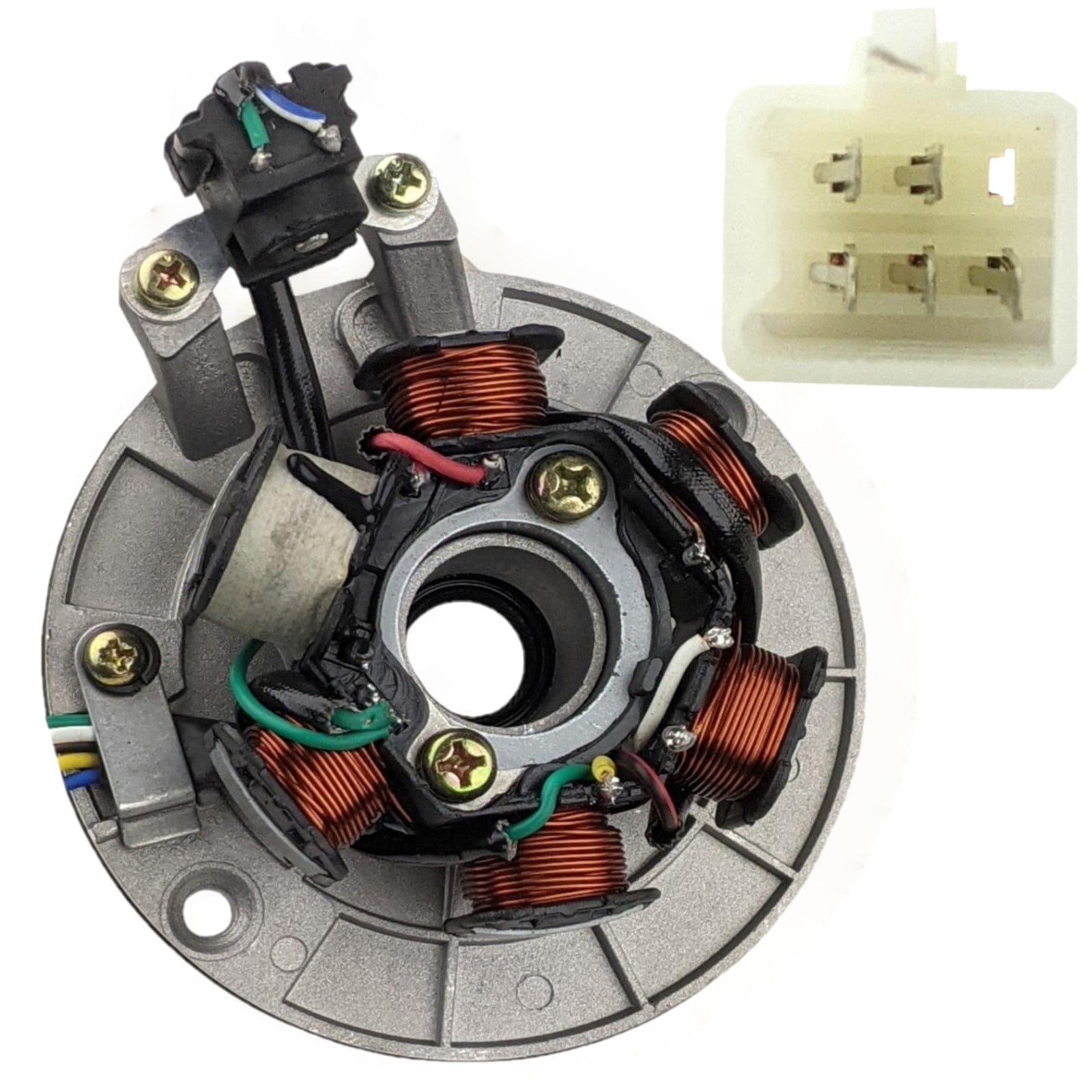 Stator Magneto - 6 Coil 5-Wire - 49cm Cable- 140cc Pit Dirt Bikes ...