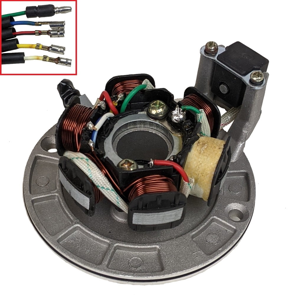 Stator Magneto - 6 Coil 5-Wire 50cc-125cc 140cc Pit Dirt Bikes Pitster ...