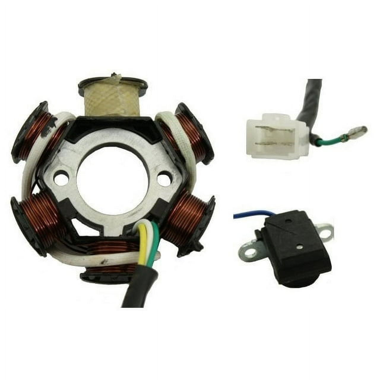 Stator Magneto - 6 Coil - 5 Wire for 150cc 125cc GY6 Scooter Moped ATV ...