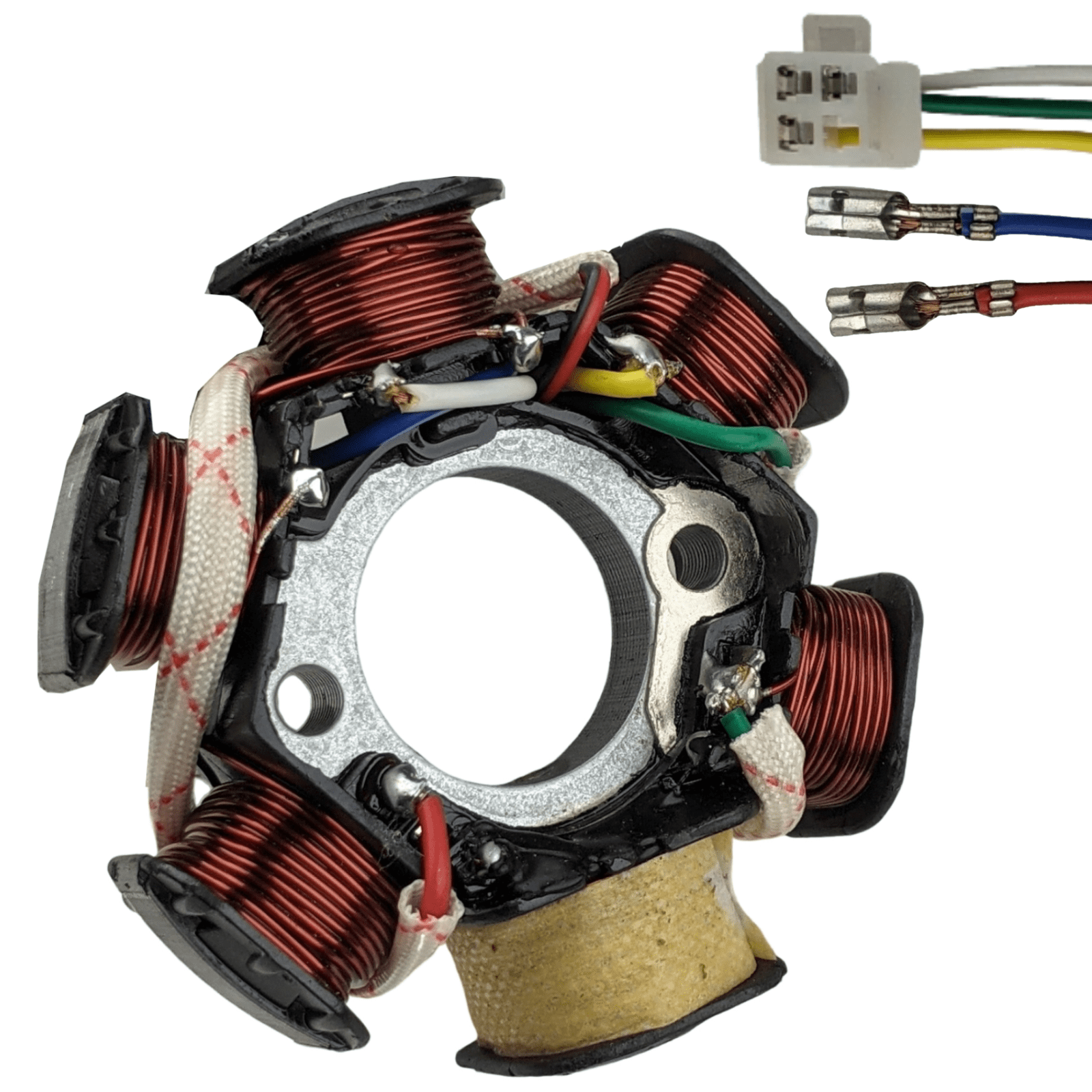 Stator Magneto - 6 Coil - 5 Wire for GY6 125cc 150cc ATV Scooter Go ...