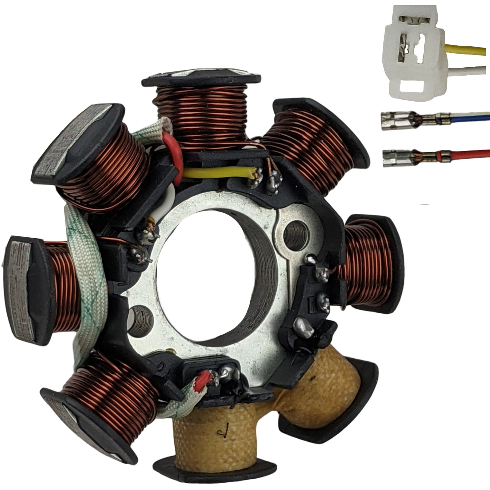 Stator Magneto - 8 Coil - 4 Wire For Scooter Mopeds GY6 Roketa Tank NST ...