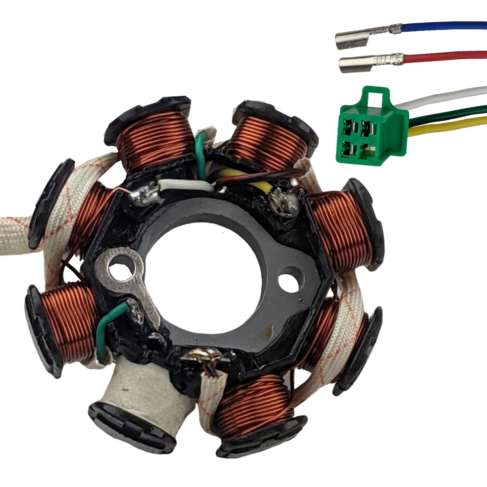 Stator Magneto - 8 Coil - 5 Wire for 125cc 150cc GY6 SCOOTER Moped Go ...