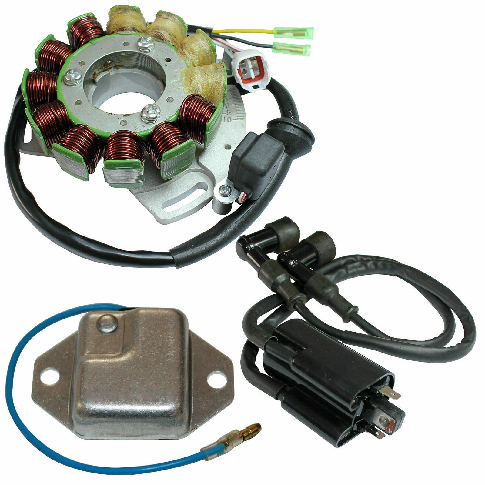 Stator Regulator Rectifier & Ignition Coil for Yamaha Banshee 350 ...