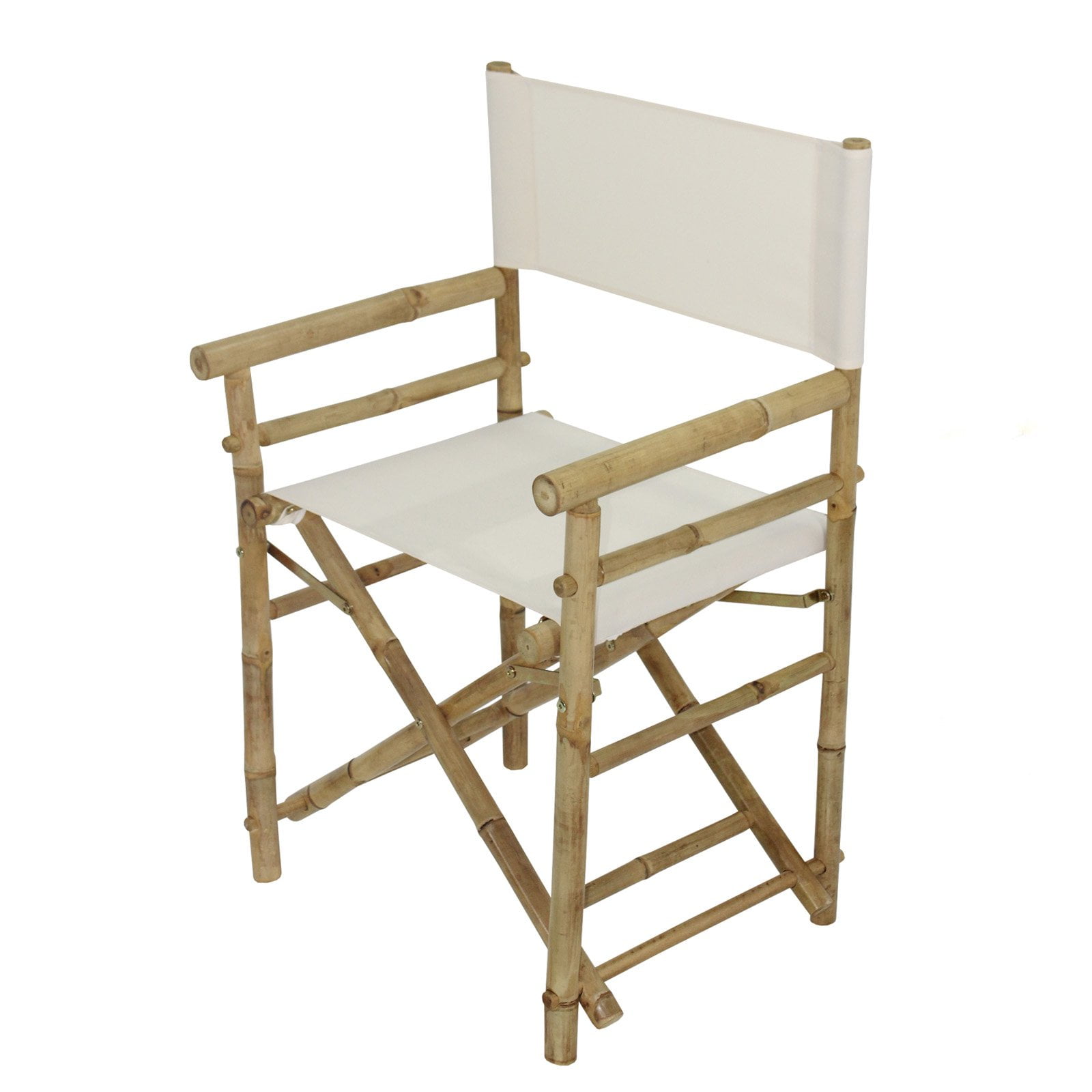 Statra Bamboo Indoor Outdoor Canvas Director Chair - Set of 2 - Walmart.com