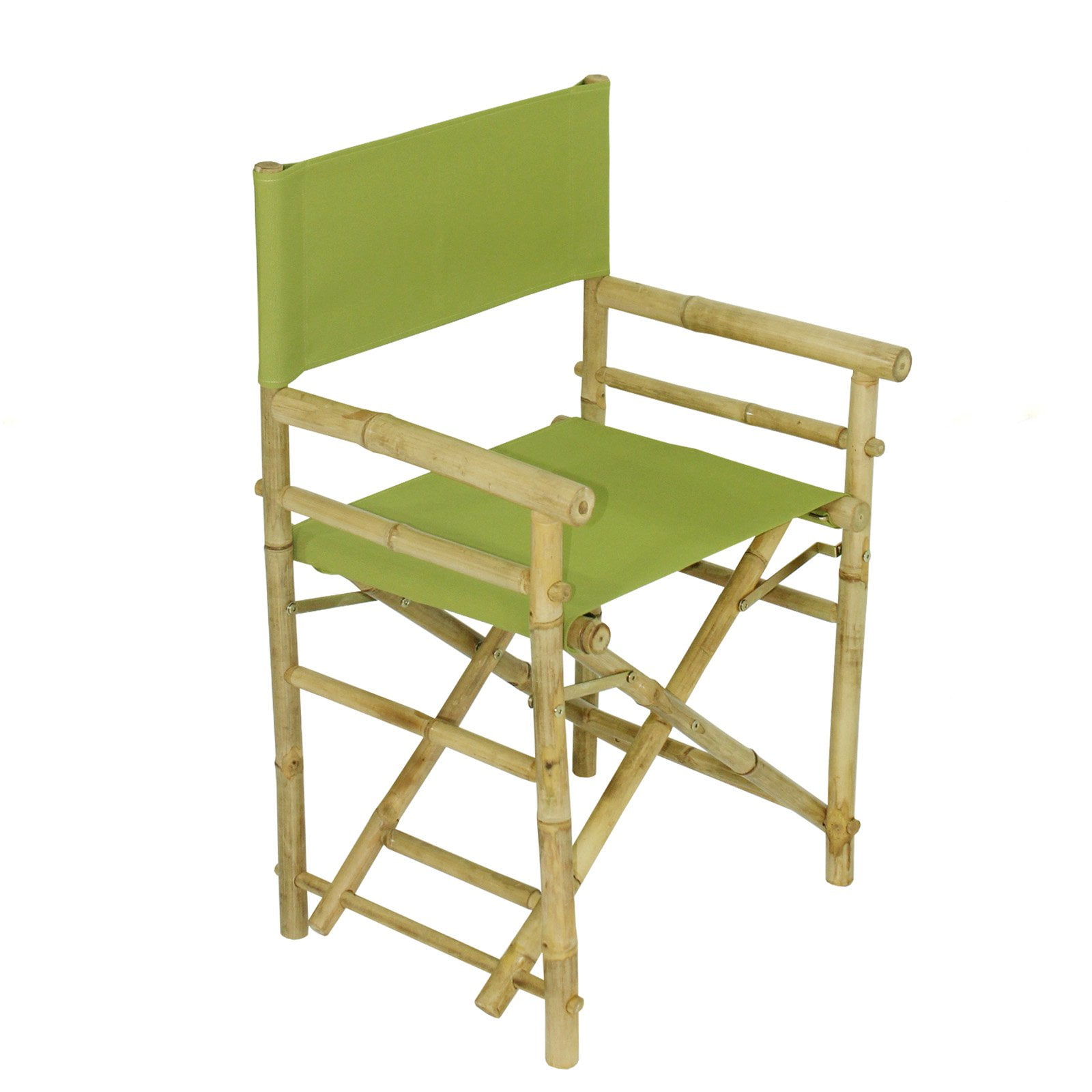 Statra Bamboo Indoor Outdoor Canvas Director Chair - Set of 2 - Walmart.com
