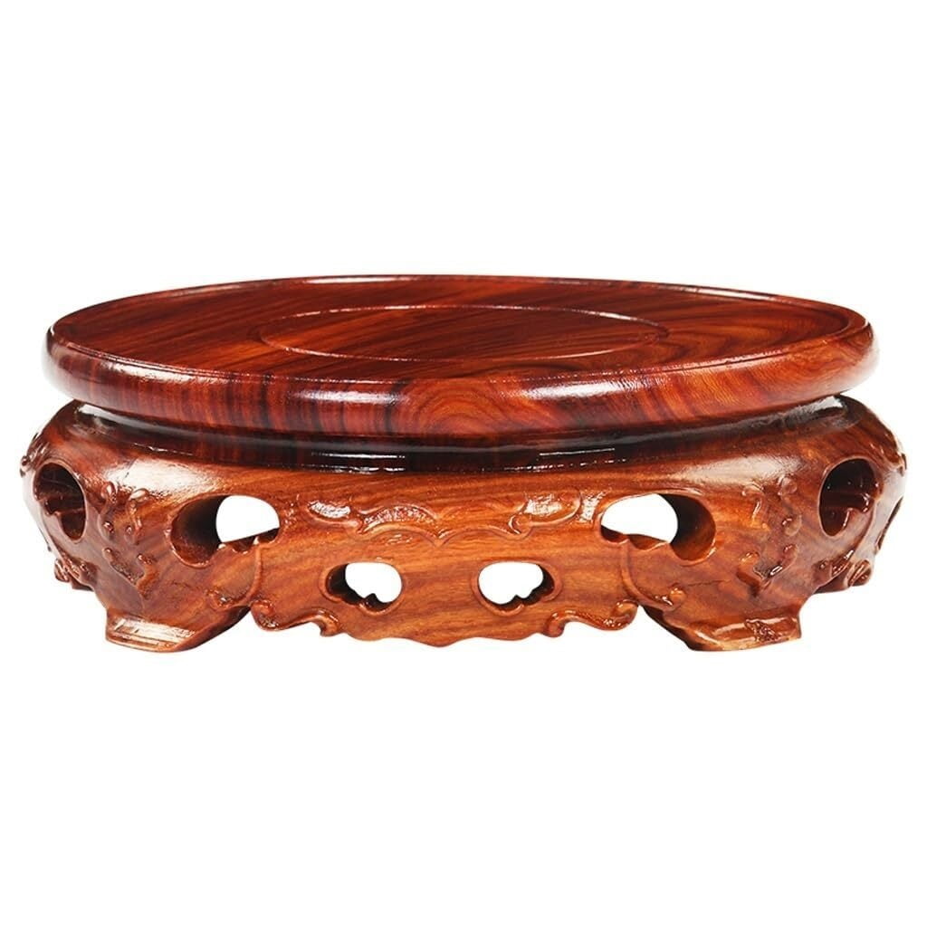 Statue Base Plant Stand Indoor Round Wooden Potted Base Practical ...