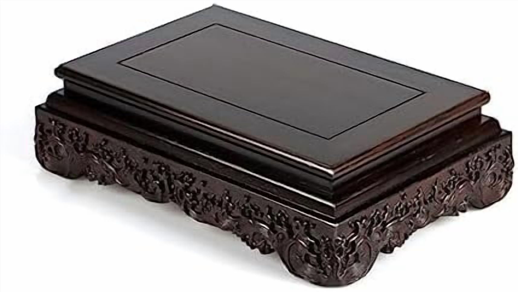 Statue Base Wooden Vase Base Solid Wood Rectangular Display Stand ...