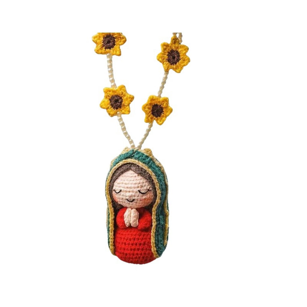 Statue Car Interior Decoration Crochet Car Charm,Hanging Ornament ...