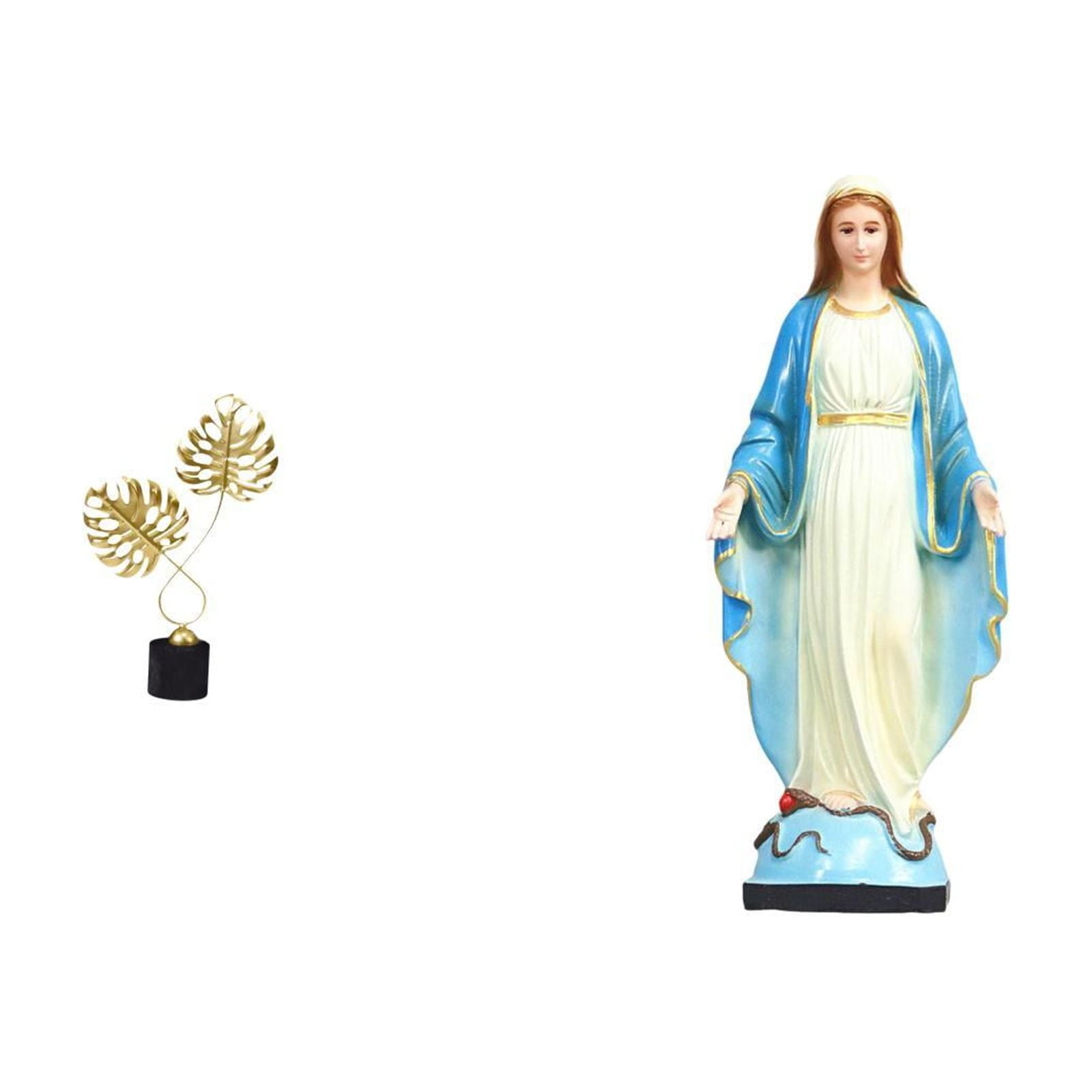 Statue Figurine Leaf Catholic Sculpture Iron Resin Material for Living ...