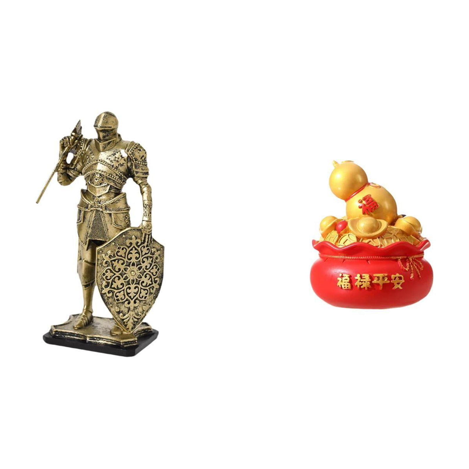 Statue Figurine Sculpture Treasure Basin Resin Craft for Desk ...