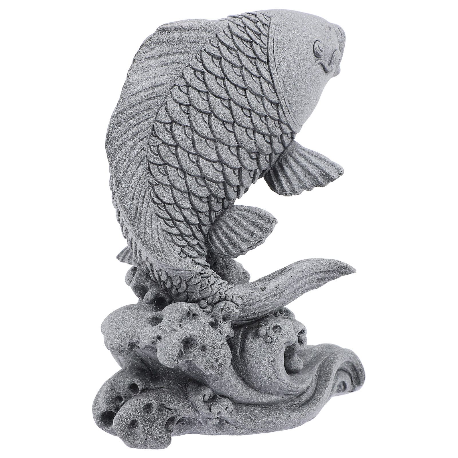 Statue Fish Tank Decorations Goldfish Large Centerpiece Grey - Walmart.com