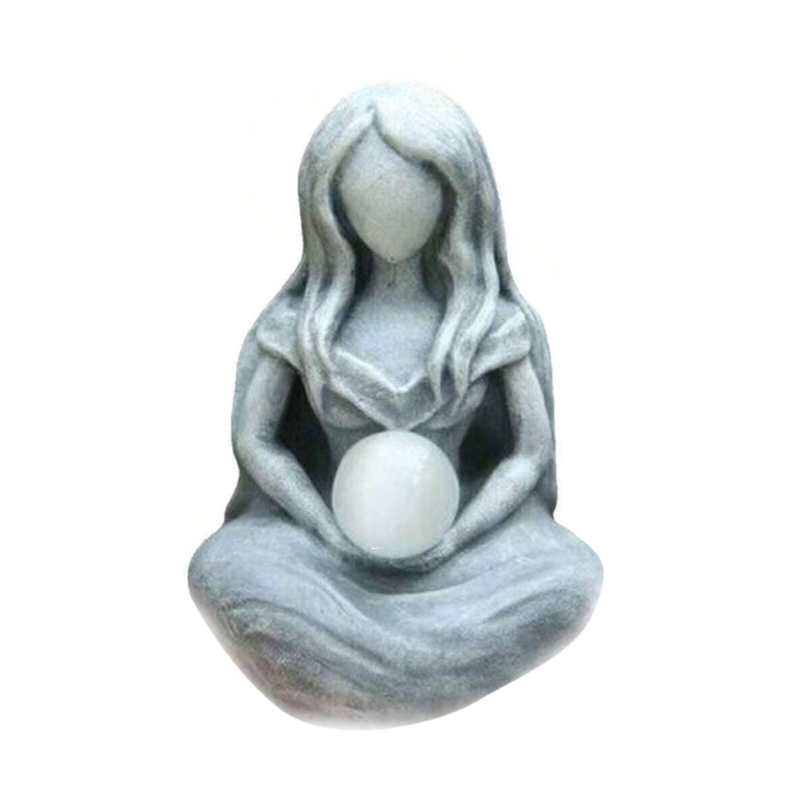 Statue Mother Earth Nature Art Painted Figurine Ornaments Resin Retro ...