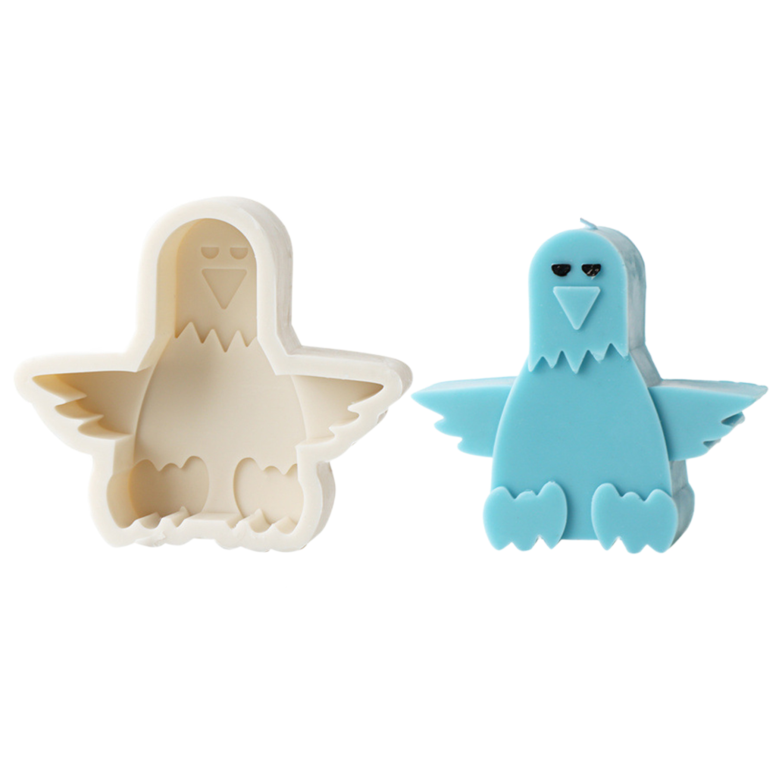 Statue Moulds Silicone Molds Crafts Mold Cute Shape Cartoon Clay Mold ...