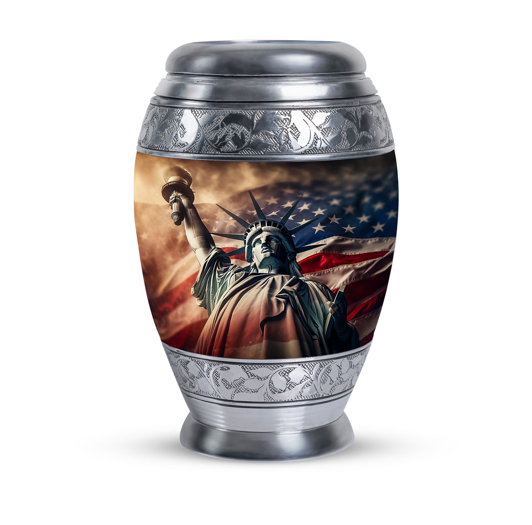 Statue Of Liberty American Flag Funeral Cremation Urns For Ashes ...