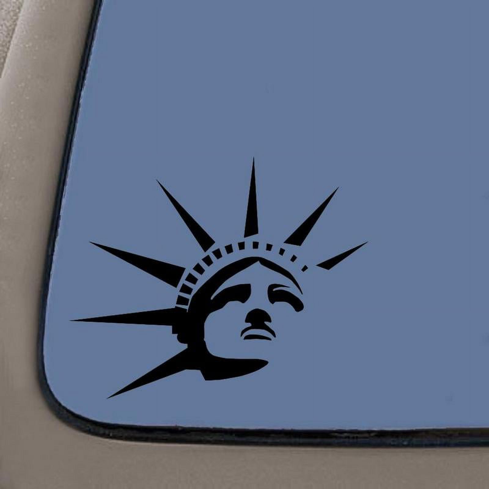 Statue Of Liberty Decal | 5.5-Inches Wide | Black Vinyl Decal | Car ...