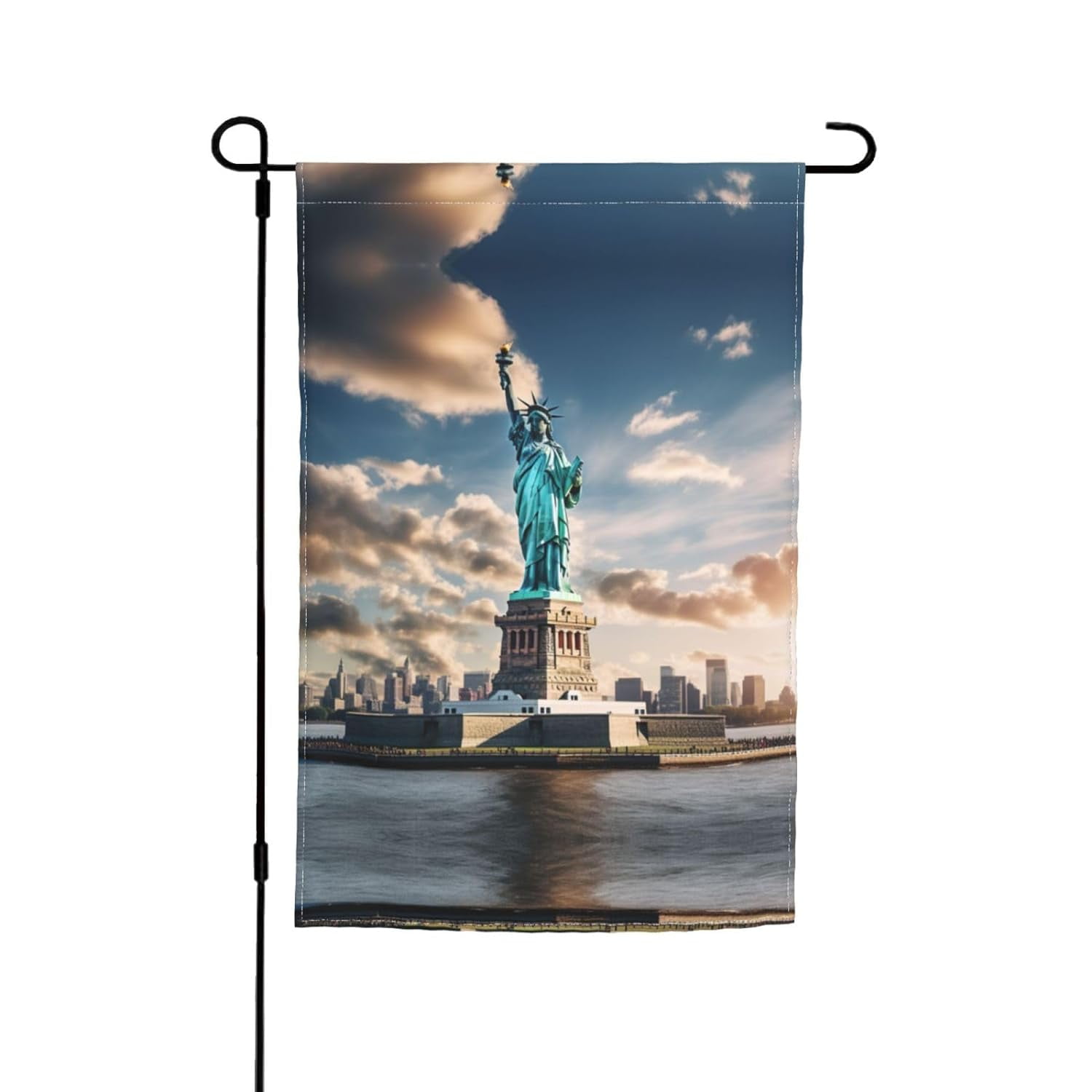 Statue Of Liberty In Nyc Print Garden Flag Seasonal Decorations For ...